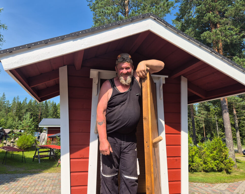 Kiuruvetinen Jarmo Kaikkonen rakentaa kaikenlaista maitolaitureista ...